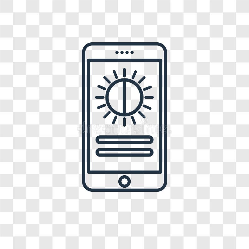 Brightness Icon Vector Isolated on White Background, Logo Concept of ...