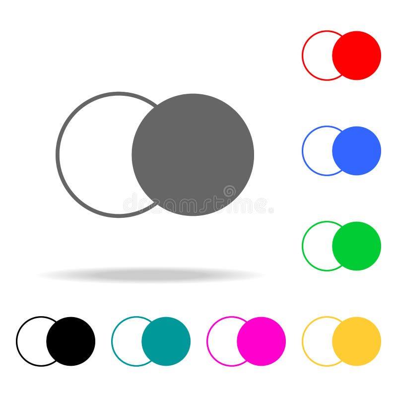 Brightness and Contrast Icon. Elements in Multi Colored Icons for ...