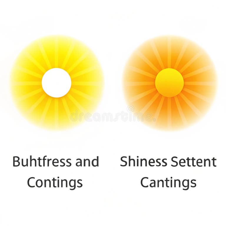 Brightness and Contrast Isolated on White Background Stock Illustration ...