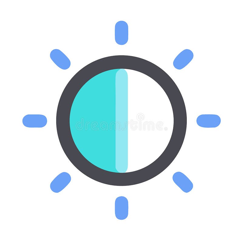Brightness icon stock illustration. Illustration of screen - 381390100