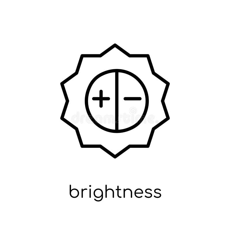 Brightness Icon from Collection. Stock Vector - Illustration of sign ...