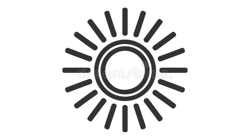 Brightness Icon, Intensity Setting Vector Art Illustration Stock Vector ...