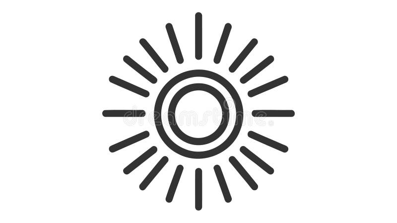 Brightness Icon, Intensity Setting Vector Art Illustration Stock ...