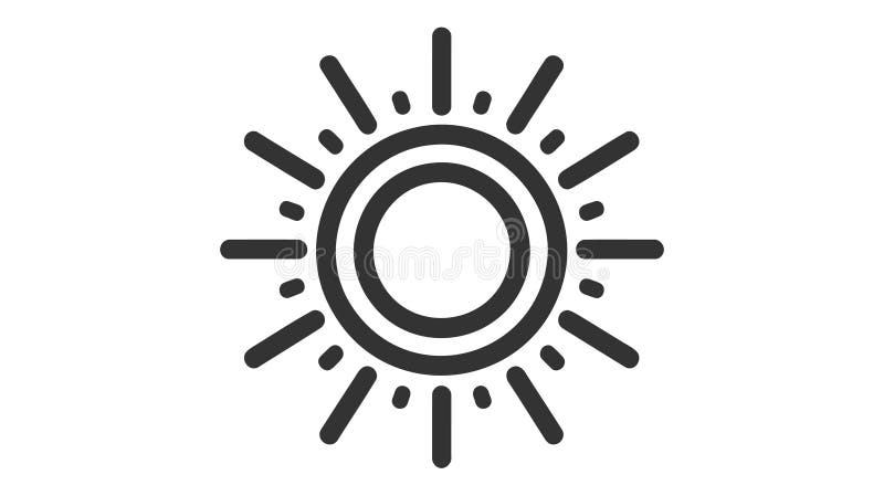 Brightness Icon, Intensity Setting Vector Art Illustration Stock Vector ...