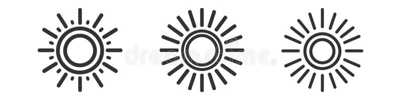 Brightness Icon, Intensity Setting Vector Art Illustration Stock Vector ...
