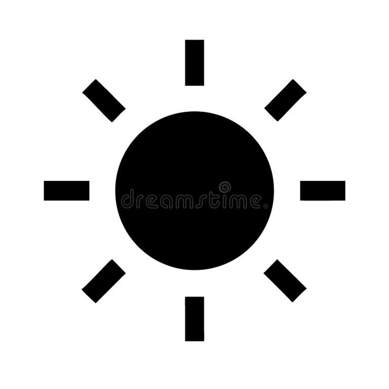 Brightness icon stock illustration. Illustration of view - 381151665