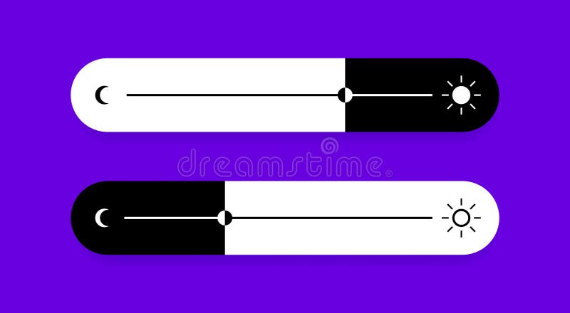 Brightness Slider Level Control. Contrast and Brightness Adjustment ...