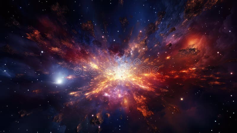 Brightness stars exploding stock illustration. Illustration of galaxy ...