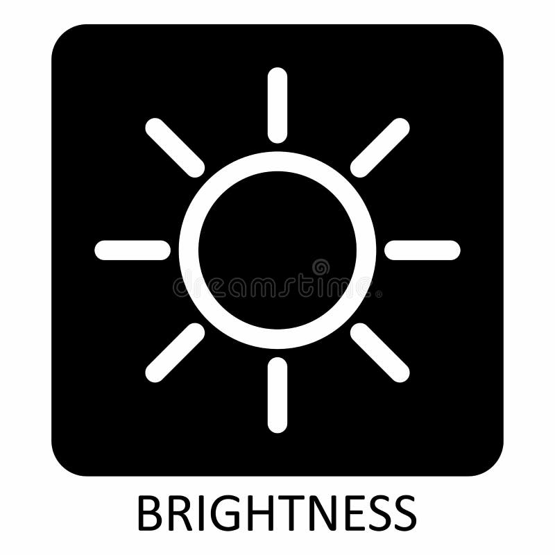 Brightness sun icon stock illustration. Illustration of symbol - 188652882