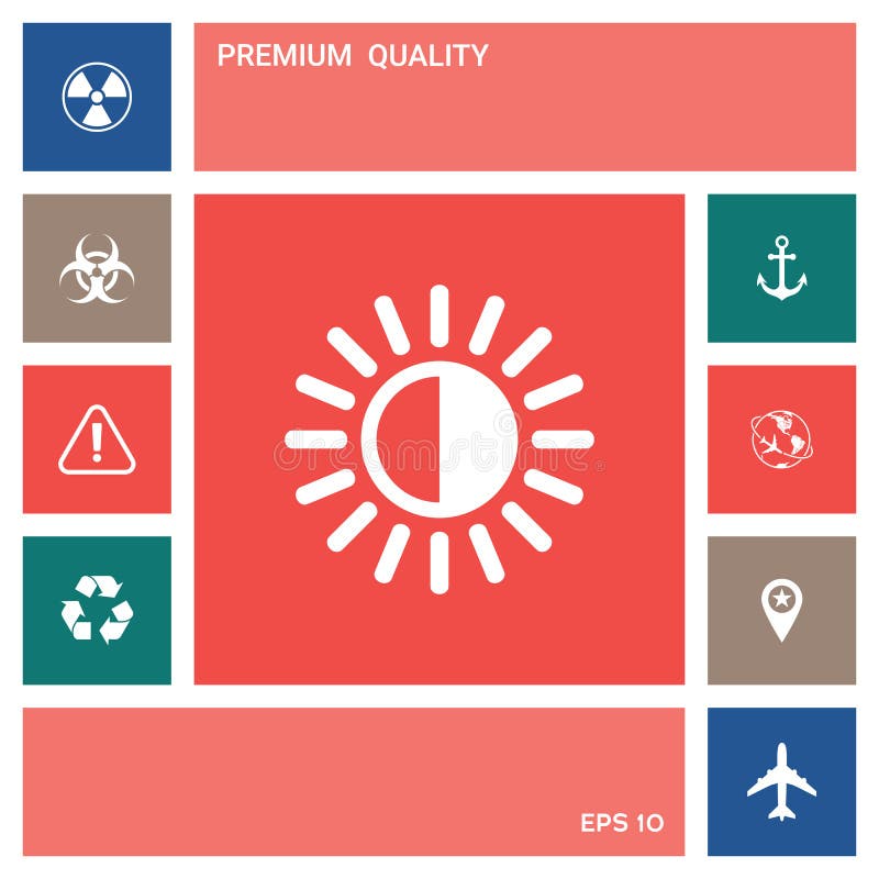 Brightness Symbol Icon . Elements for Your Design Stock Vector ...