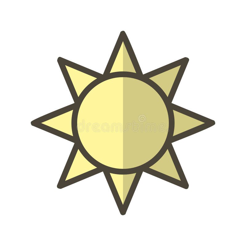 Brightness Vector Icon stock illustration. Illustration of design ...