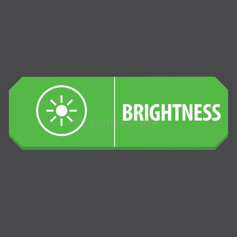 Brightness Web Button. Vector Illustration Decorative Design Stock ...