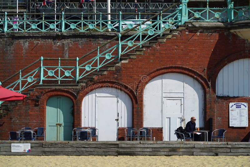 Brighton Beach Arches, Characterized by a Red Brick Wall with Several ...