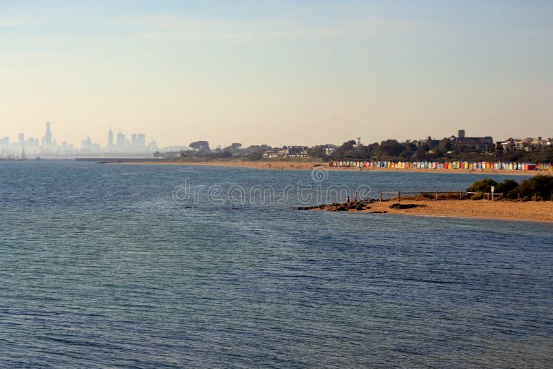Brighton Beach Bathing Boxes Stock Image - Image of brighton, bathing ...