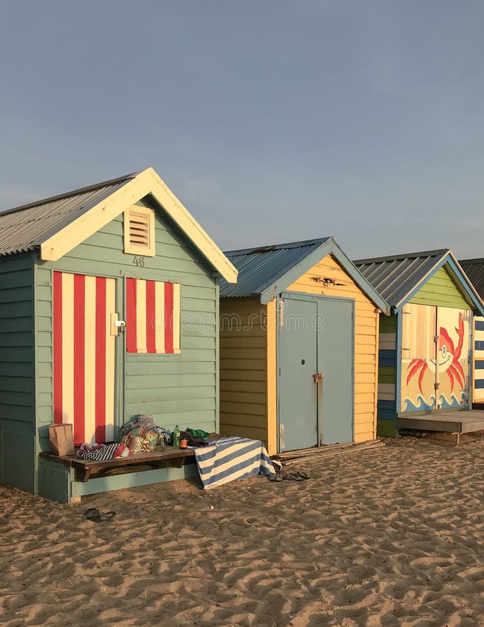 Brighton beach boxes editorial image. Image of summer - 240385800