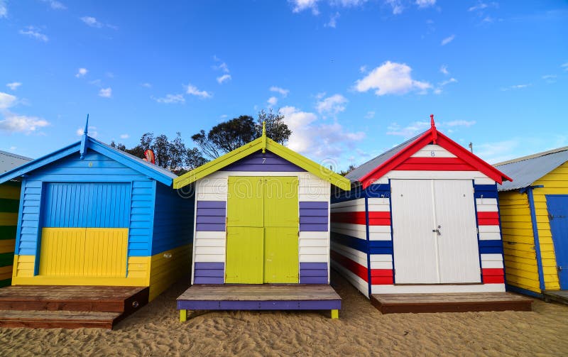 Brighton beach boxes stock image. Image of color, boxes - 66317541