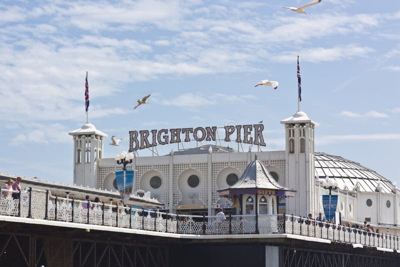 Brighton Beach Pier - London Editorial Stock Photo - Image of coast ...