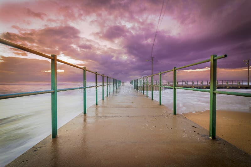 Brighton Beach Tidal Pool stock photo. Image of wideangle - 46942076