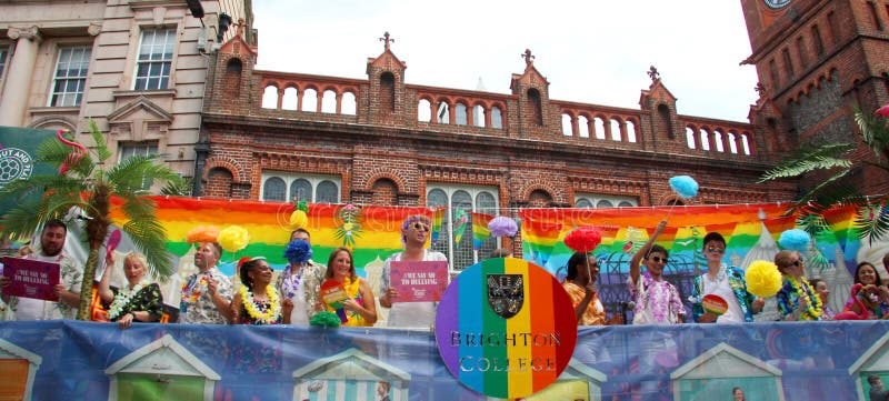 Float at Brighton Pride Parade Editorial Image - Image of east, england ...