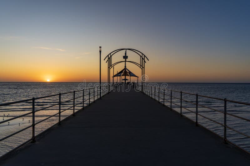 Brighton Jetty at sunset stock photo. Image of jetty - 306234782