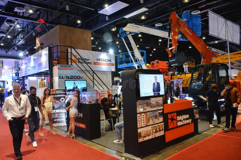 Brighton Machinery and Hitachi Booth Display at Philconstruct in Pasay ...