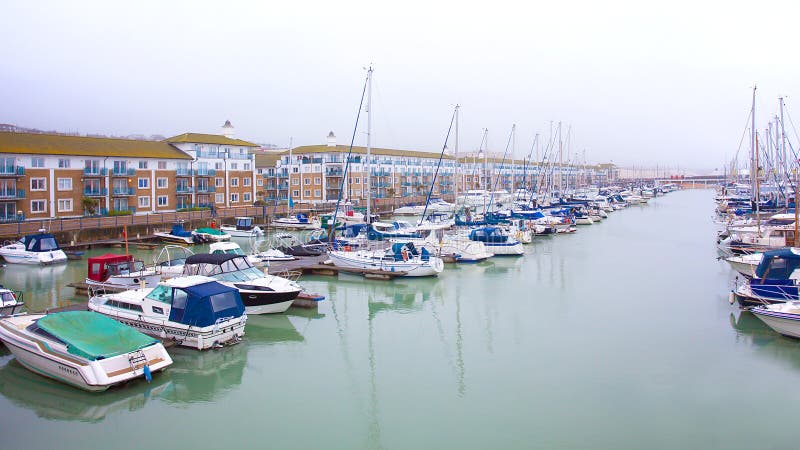 Brighton Marina stock photo. Image of travel, artitecture - 64259484