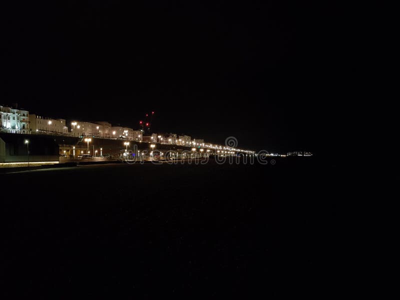 Brighton at night stock photo. Image of night, sand - 108742178