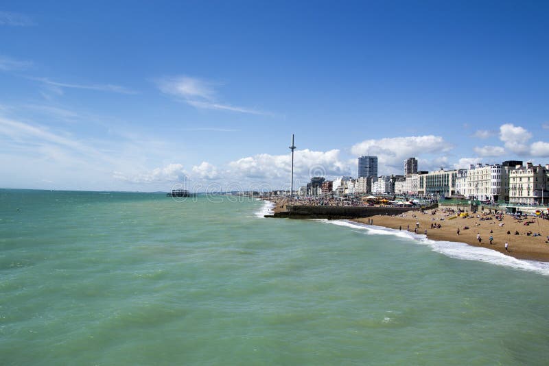 Brighton stock image. Image of landscape, coastline, blue - 98742165