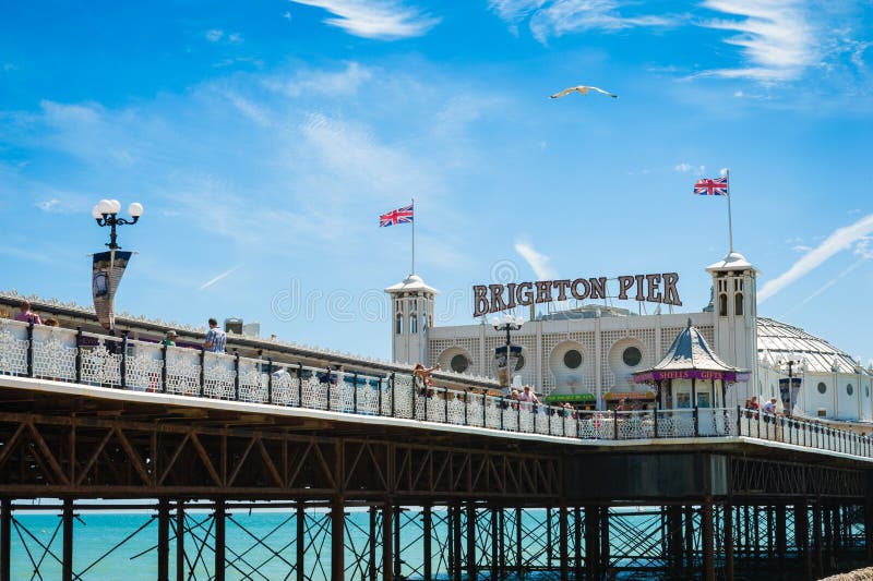 Brighton Pier, England editorial photo. Image of attraction - 20891831