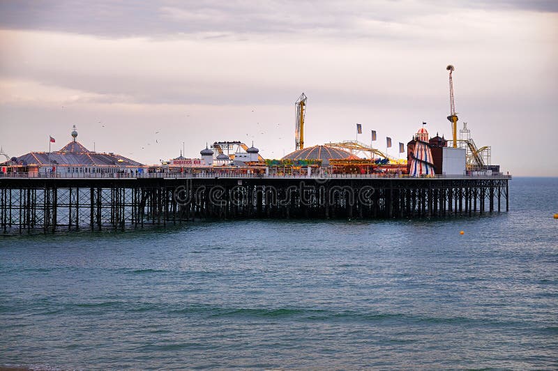 Brighton Pier, England editorial photo. Image of attraction - 20891831