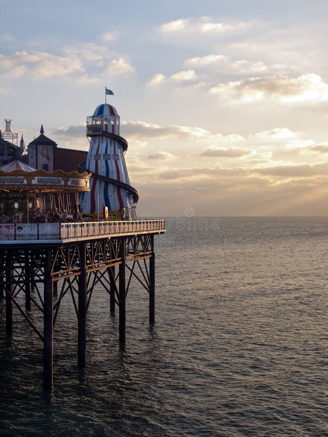 Brighton pier seafront UK stock photo. Image of buildings - 23500064