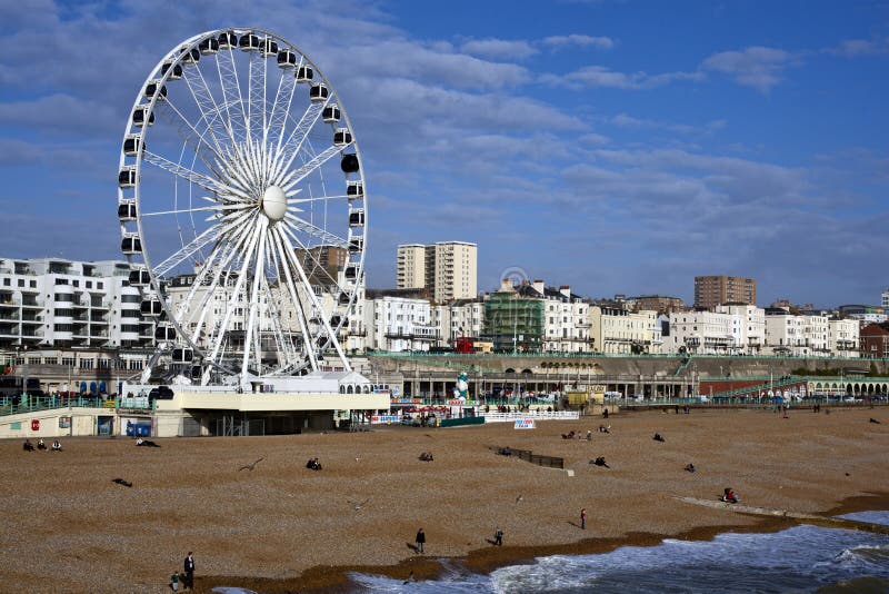 Brighton Seafront editorial photography. Image of merry - 24021857