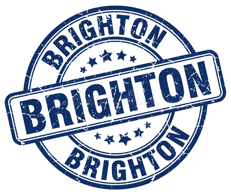 Brighton-Stempel Brighton-Grunge Rund Um Isoliertes Schild Vektor ...