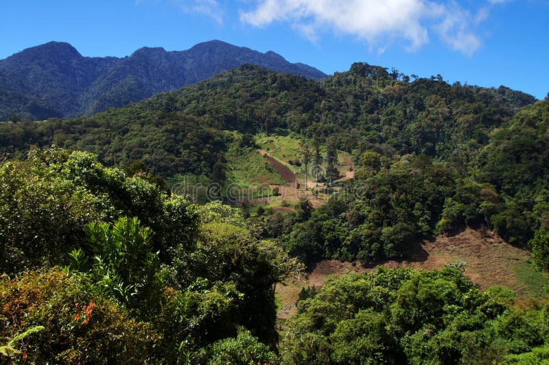 Brignt Day View Over Mountain Landscape in Panama Stock Photo - Image ...