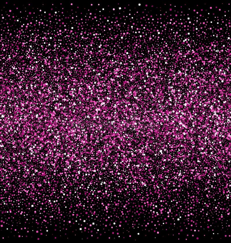 Brilho Cor-de-rosa No Preto Ilustração do Vetor - Ilustração de ouropel ...