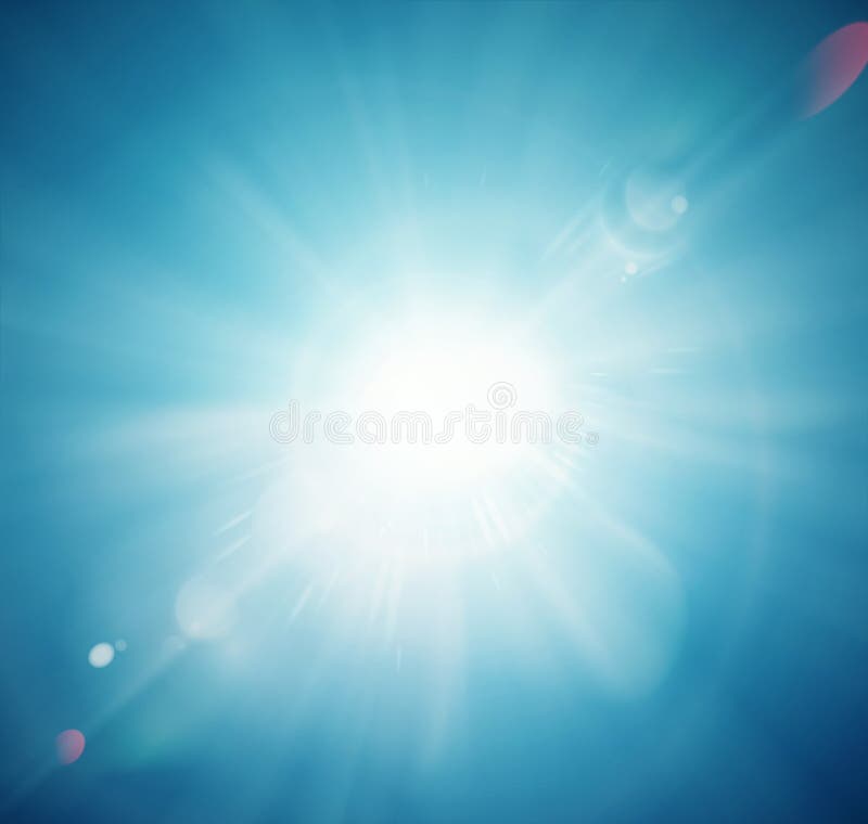 Brilho do sol ilustração do vetor. Ilustração de ensolarado - 55630636
