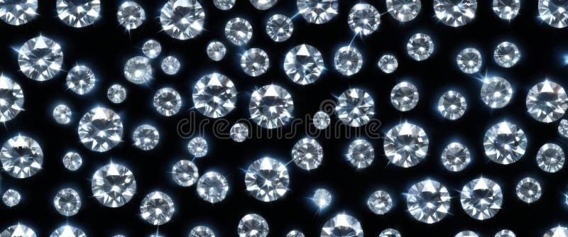 Brilliant Array of Cut Diamonds Stock Photo - Image of purity, shiny ...