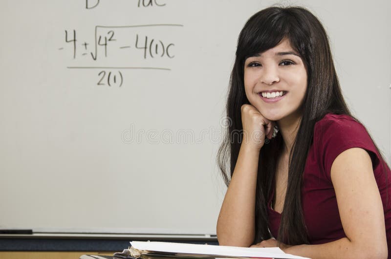 Brilliant Asian Math Student Stock Photo - Image of classroom, algebra ...