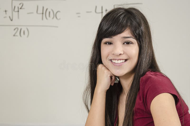 Brilliant Asian Math Student Stock Photo - Image of classroom, algebra ...