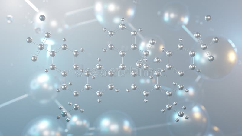 Brilliant Blue Fcf Molecular Structure, 3d Model Molecule ...