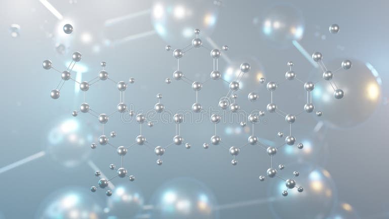 Brilliant Blue Fcf Molecular Structure, 3d Model Molecule ...