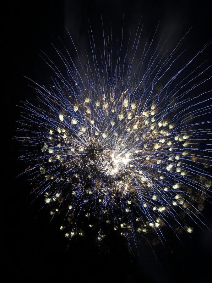 Fireworks Exploding for Celebration Stock Photo - Image of dazzle, blue ...