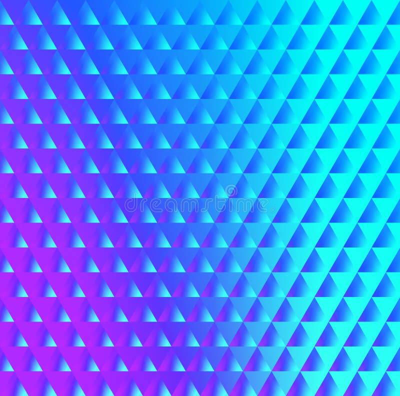 Brilliant Blue Pink Pattern of Triangles Stock Vector - Illustration of ...