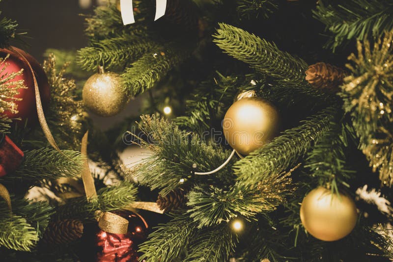 Brilliant Christmas Tree Crop Photo Stock Image - Image of illumination ...