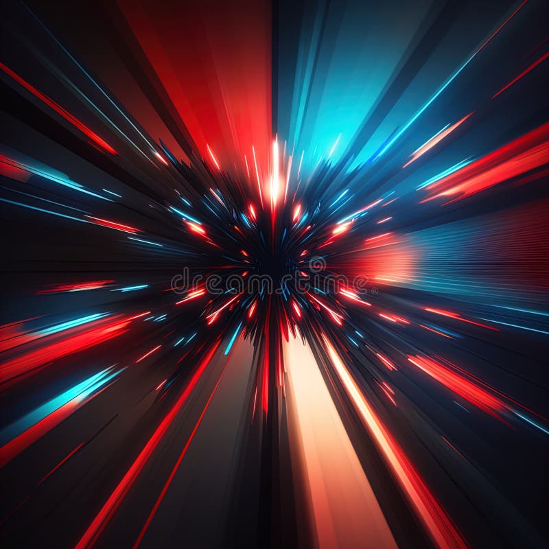 Brilliant and Colorful Light Streaks. Stock Illustration - Illustration ...