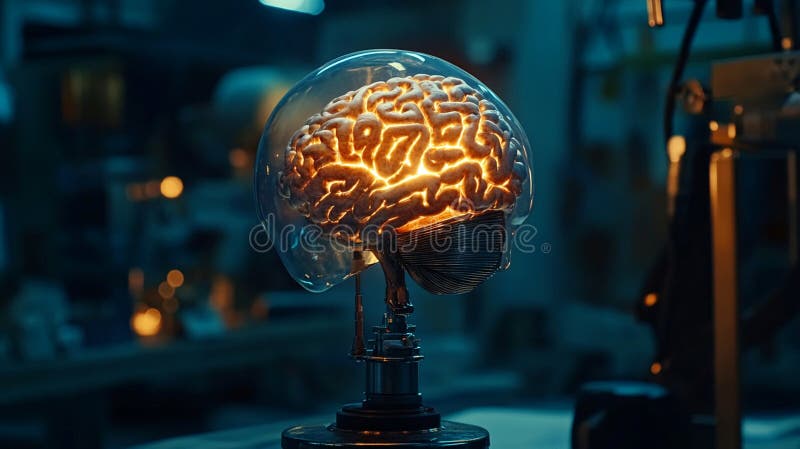 Brain lamp icon simple stock vector. Illustration of design - 91905048