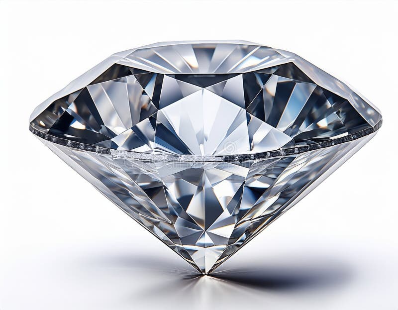 Brilliant Cut Diamond Sparkling Under Bright Lights in a Studio Setting ...