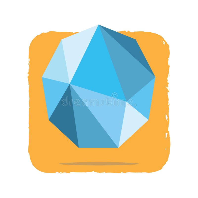 Brilliant Diamond Cut. Vector Illustration Decorative Design Stock ...