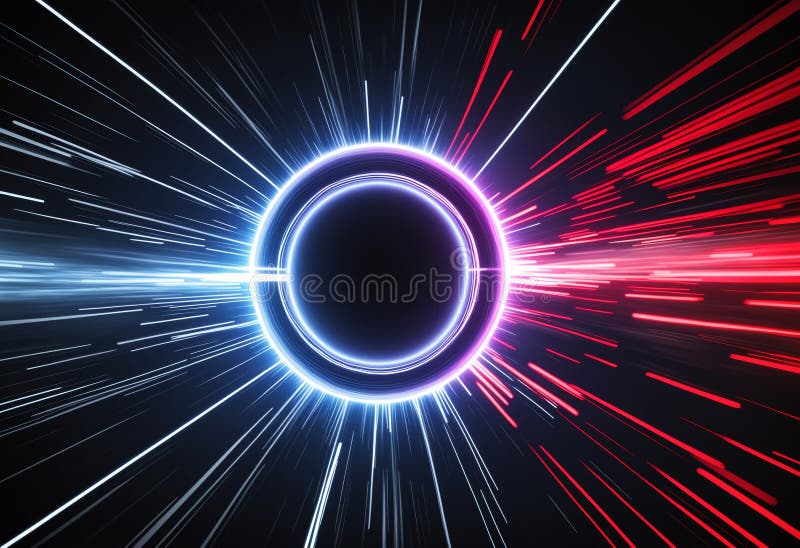 A Brilliant Digital Rendering of a Glowing Neon Ring Emitting Radiant ...