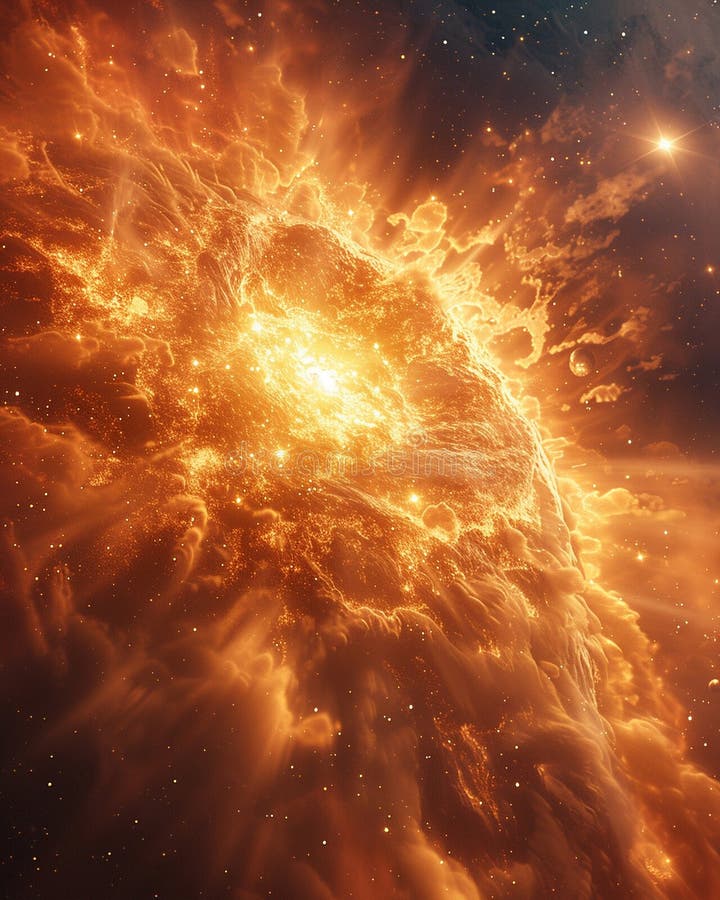 The Brilliant Explosion of a Supernova Stock Image - Image of radiant ...